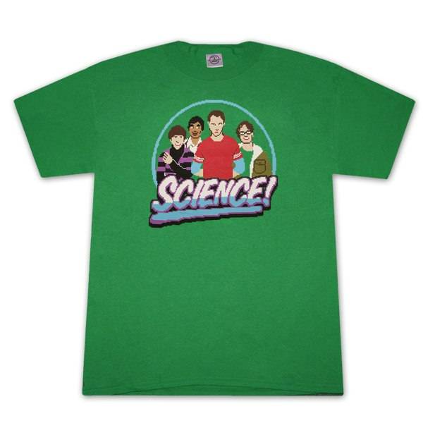 Big Bang Theory 8-Bit Pixels Science T-Shirt - The Shirt List