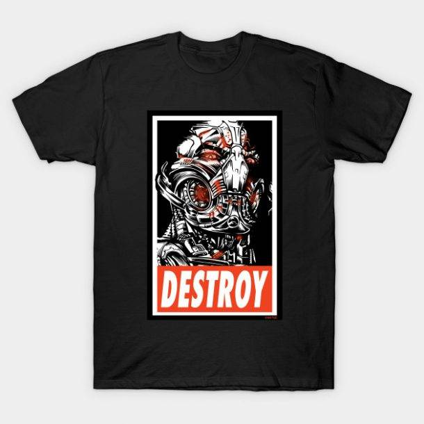 DESTROY Marvel Comics Ultron T-Shirt - The Shirt List