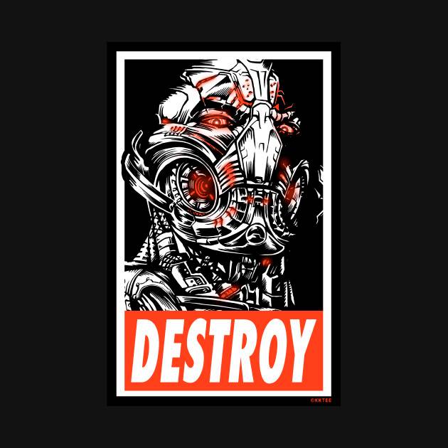 DESTROY Marvel Comics Ultron T-Shirt - The Shirt List