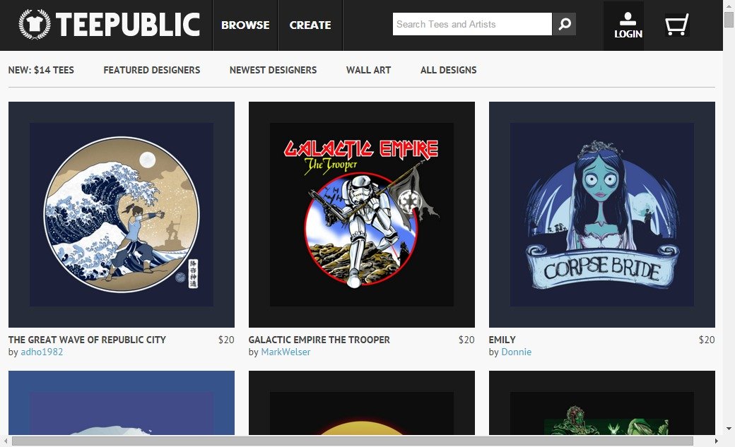 5 Websites to Sell Pop Culture T-Shirts - The Shirt List