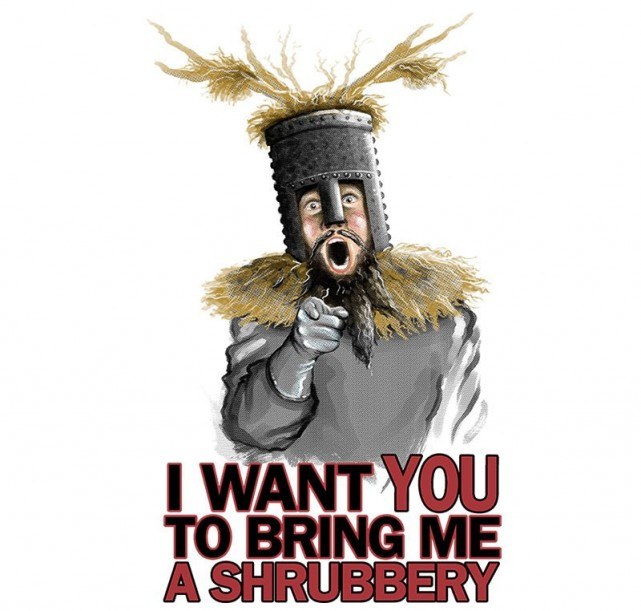 Bring Me A Shrubbery - Monty Python T-Shirt - The Shirt List