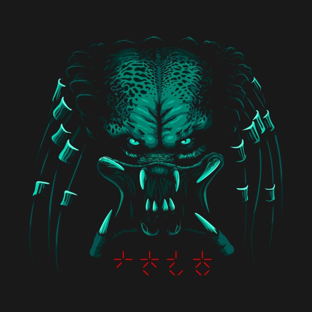 Predator Face Drawing