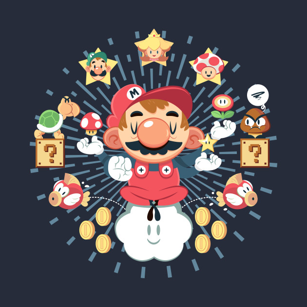 The One-Up - Super Mario Bros T-Shirt - The Shirt List