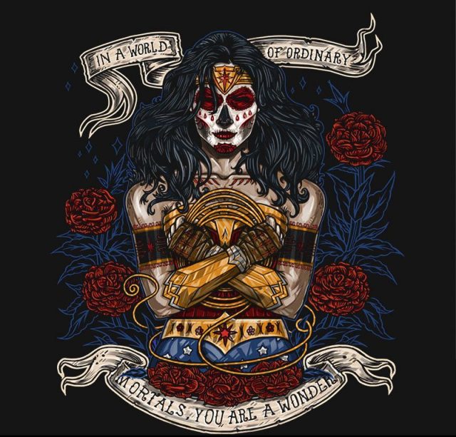 Day of the Dead Wonder Woman T-Shirt - The Shirt List