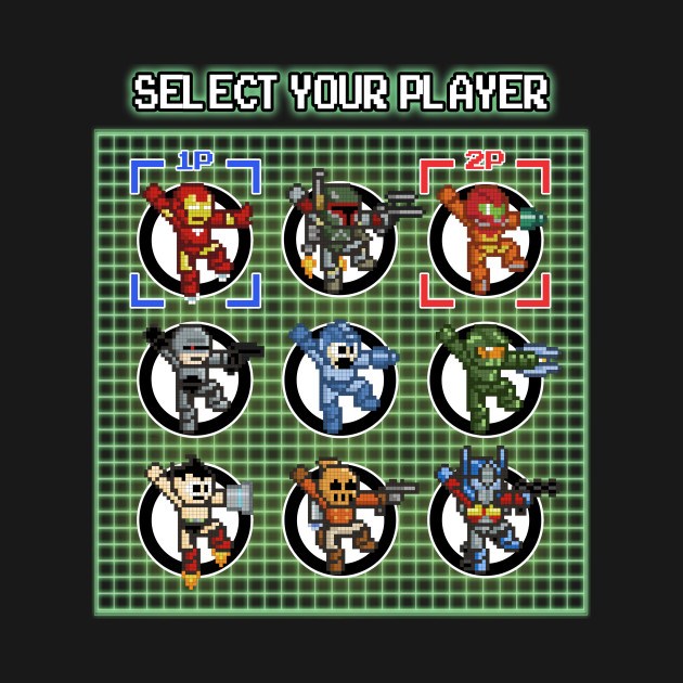 Select Your Player Pop Culture T-Shirt - The Shirt List