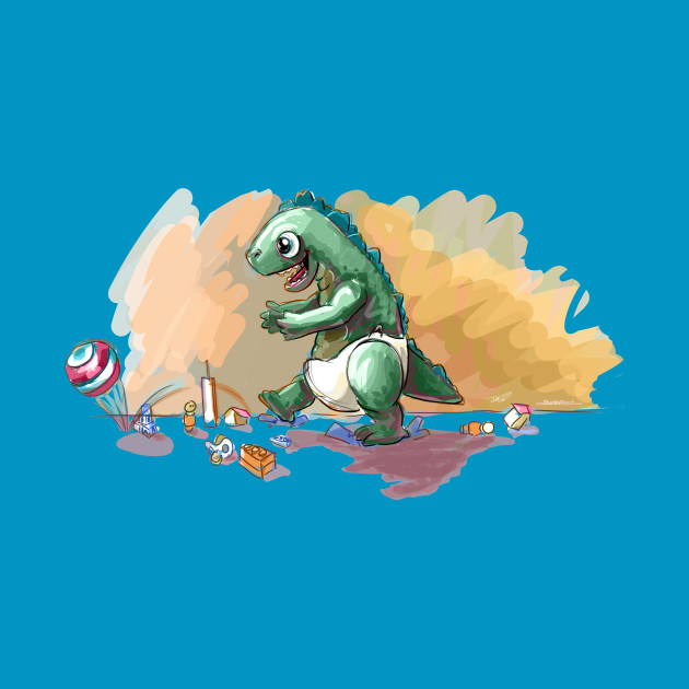 Babyzilla - A Baby Godzilla Parody T-Shirt - The Shirt List