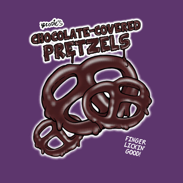 Brodie Bruce's Chocolate Covered Pretzels T-Shirt - The Shirt List