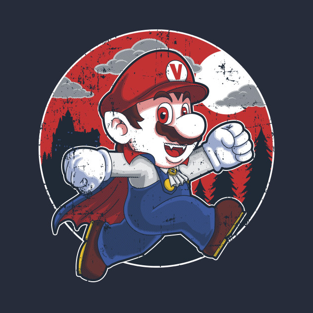 Plumber Vampire - Super Mario Bros T-Shirt - The Shirt List