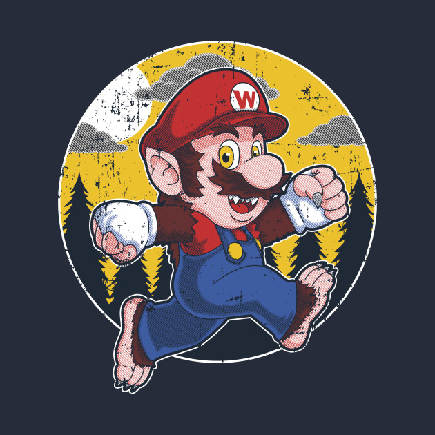 Plumber Werewolf - Super Mario Bros T-Shirt - The Shirt List