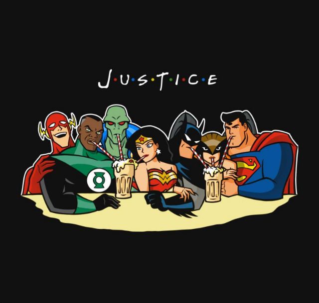 Justice Friends - Justice League T-Shirt - The Shirt List