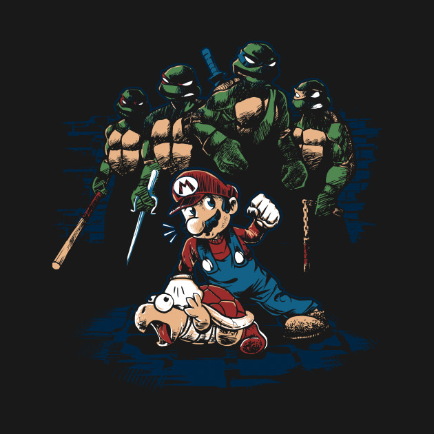 Mario X Tartarugas - Super Mario Bros/TMNT T-Shirt - The Shirt List