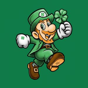 Lucky Mario - Saint Patrick's Day T-Shirt - The Shirt List