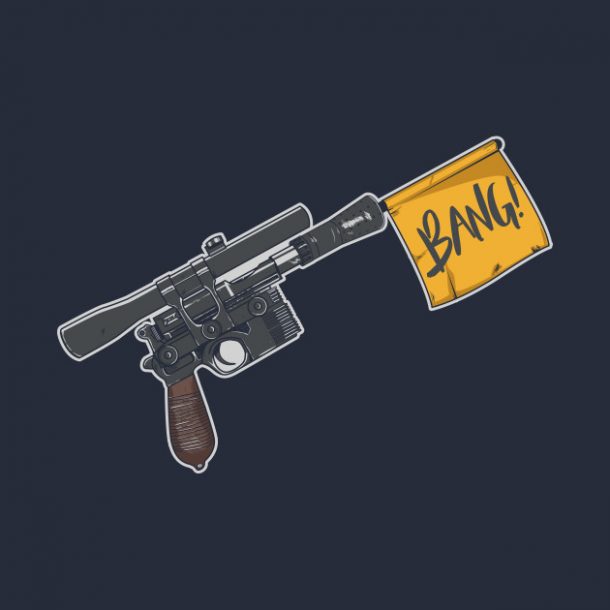 Han Shot First - Star Wars T-Shirt by BrayInk - The Shirt List