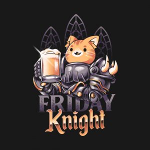 Friday Knight - Beer Cat T-Shirt by Ilustrata - The Shirt List