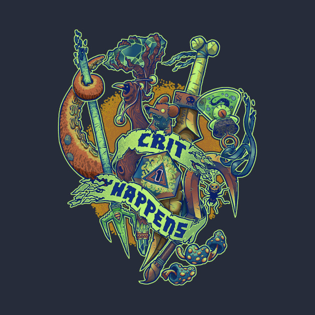 Crit Happens (1) - Dungeons & Dragons T-Shirt - The Shirt List
