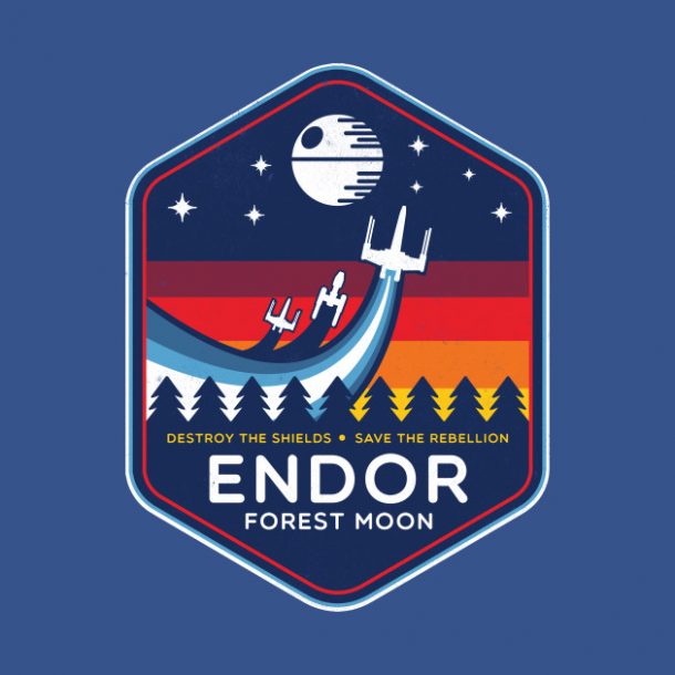 The Battle of Endor - Star Wars T-Shirt by Creative Outpouring - Shirt List