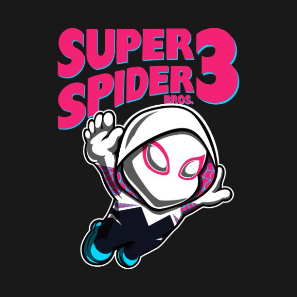 Super Spider Bros 3 - Spider-Gwen T-Shirt - The Shirt List
