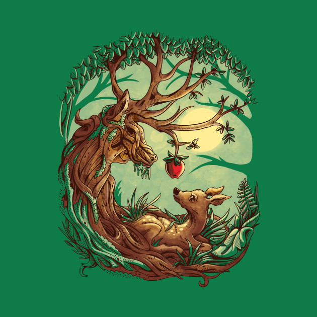 Father Nature - Deer T-Shirt by Steven Lefcourt - The Shirt List