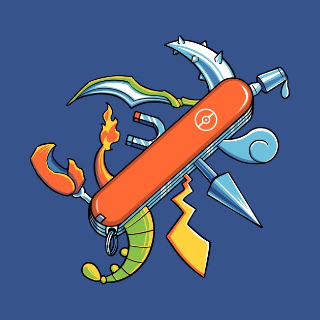 Pokétknife - Pokemon T-Shirt by Steven Lefcourt - The Shirt List