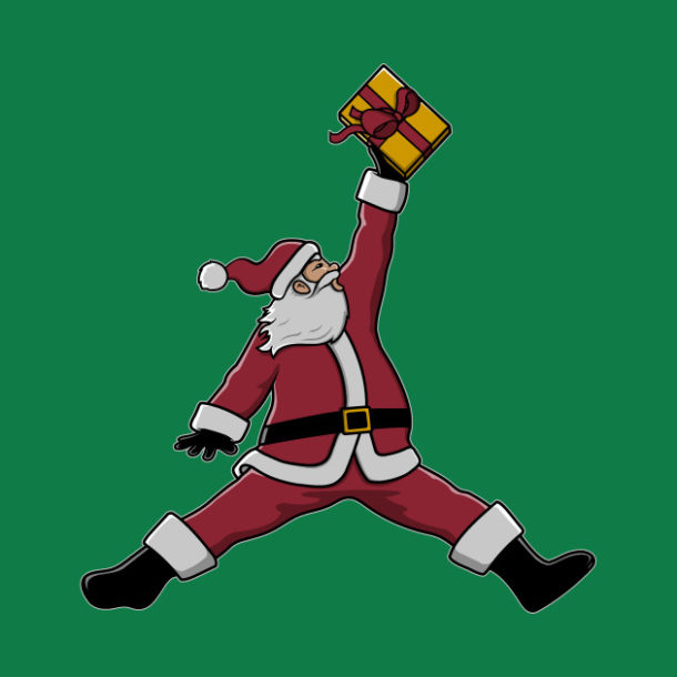 Air Santa! - Santa Claus T-Shirt by Raffiti - The Shirt List
