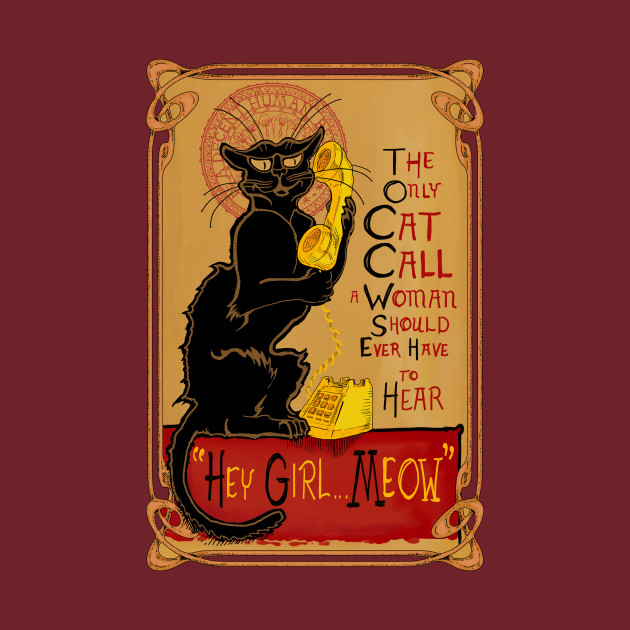 Cat Call - Le Chat Noir Parody T-Shirt - The Shirt List