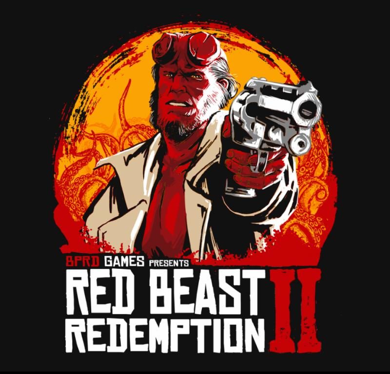 Red Beast Redemption - Hellboy T-Shirt - The Shirt List