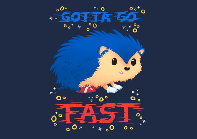 Gotta Go Fast - Sonic the Hedgehog T-Shirt - The Shirt List