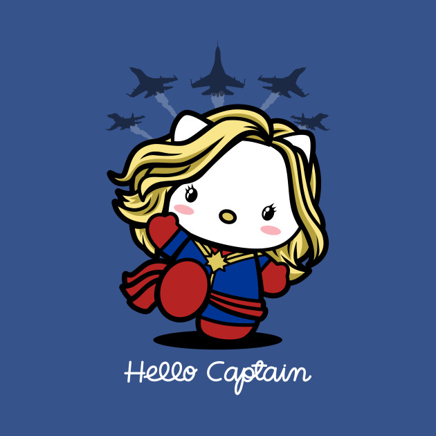 Hello Captain - Captain Marvel T-Shirt - The Shirt List