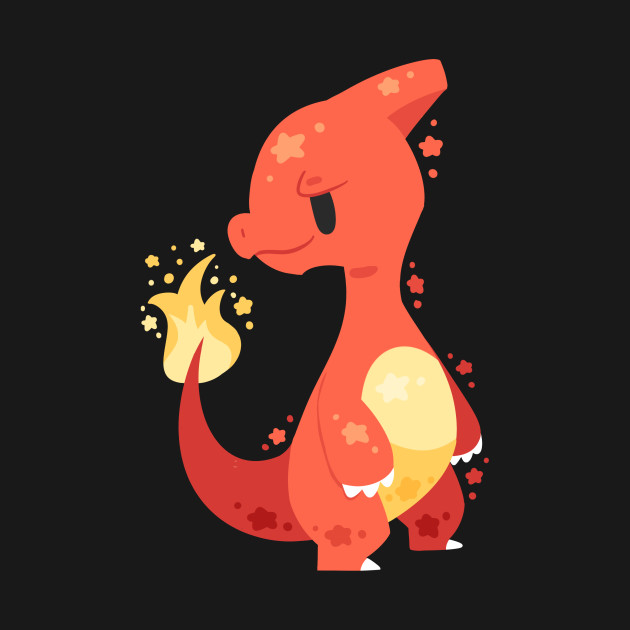 Bigger Fire Lizard - Pokemon T-Shirt - The Shirt List