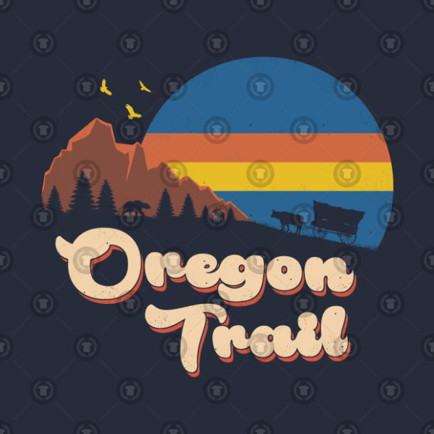 Retro Oregon Trail T-Shirt by Vincent Trinidad - The Shirt List