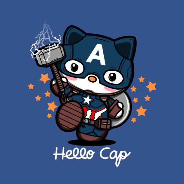 Hello Cap - Captain America T-Shirt - The Shirt List
