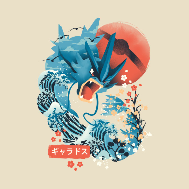 Flying Water Type Monster - Gyarados T-Shirt - The Shirt List