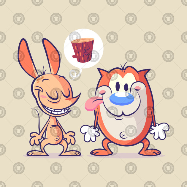 Eediot Buddies - Ren & Stimpy T-Shirt - The Shirt List