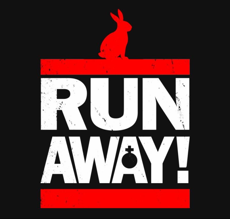 Run Away From The Rabbit - Monty Python T-Shirt - The Shirt List