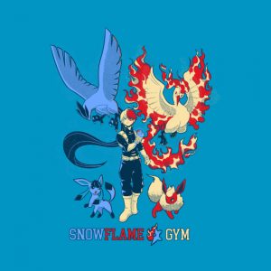 Snowflame Gym - Pokemon/My Hero Academia T-Shirt - The Shirt List