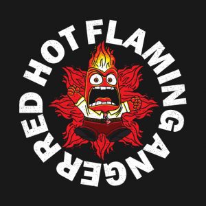 Red Hot Flaming Anger - Inside Out T-Shirt - The Shirt List