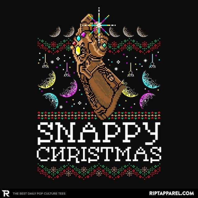 SNAPPY CHRISTMAS - Infinity Gauntlet T-Shirt - The Shirt List