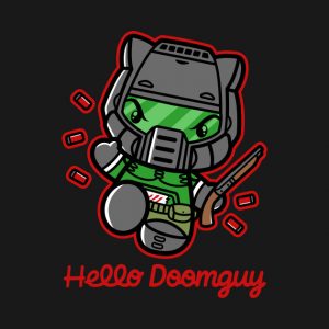 Hello Doomguy - Doom T-Shirt by Demonigote - The Shirt List