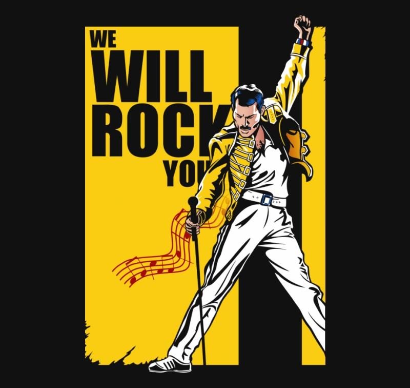 ROCK YOU - Freddie Mercury T-Shirt - The Shirt List