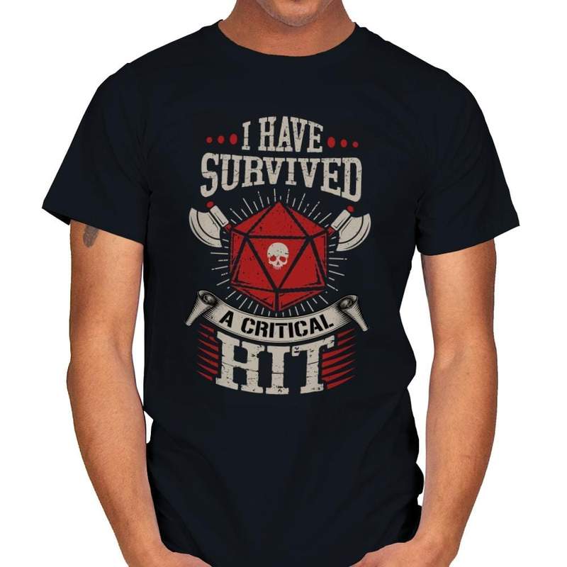 I SURVIVED A CRITICAL HIT T-Shirt - The Shirt List
