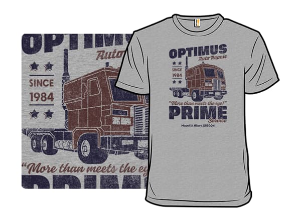 Vintage Auto Repair - Optimus Prime T-Shirt - The Shirt List