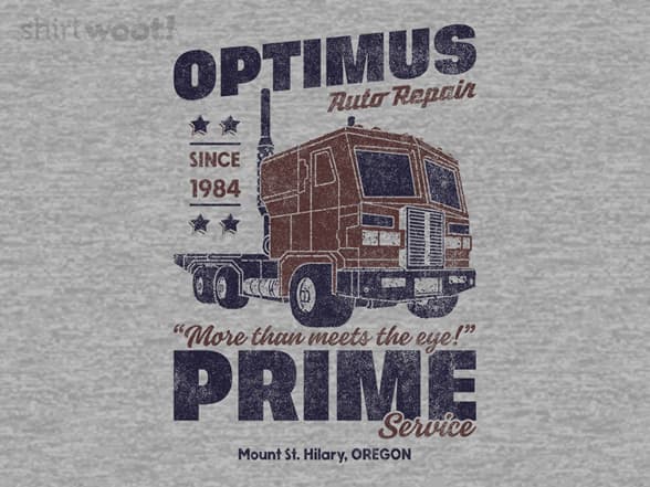 Vintage Auto Repair - Optimus Prime T-Shirt - The Shirt List