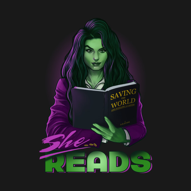 She Reads - She-Hulk T-Shirt - The Shirt List