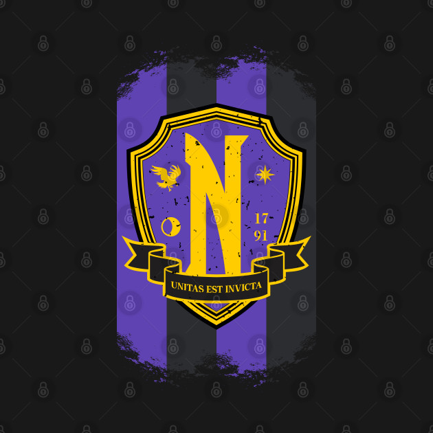 N badge - Nevermore Academy T-Shirt - The Shirt List