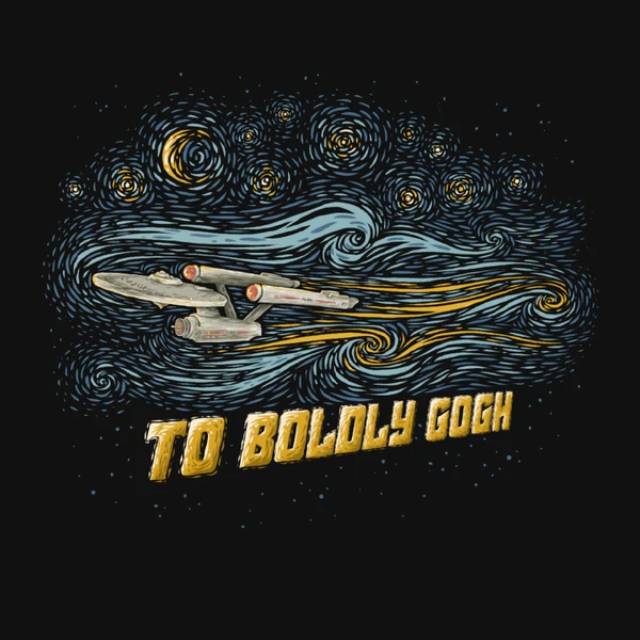 To Boldly Gogh - Star Trek T-Shirt - The Shirt List